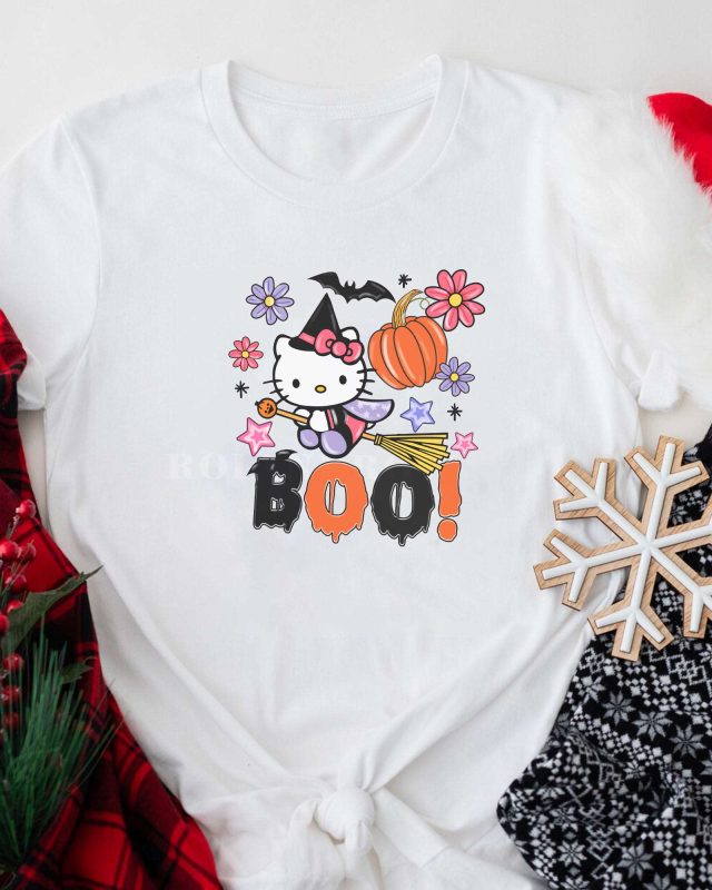 Halloween Hello Kitty Boo - Kids Shirt - RoiandRow